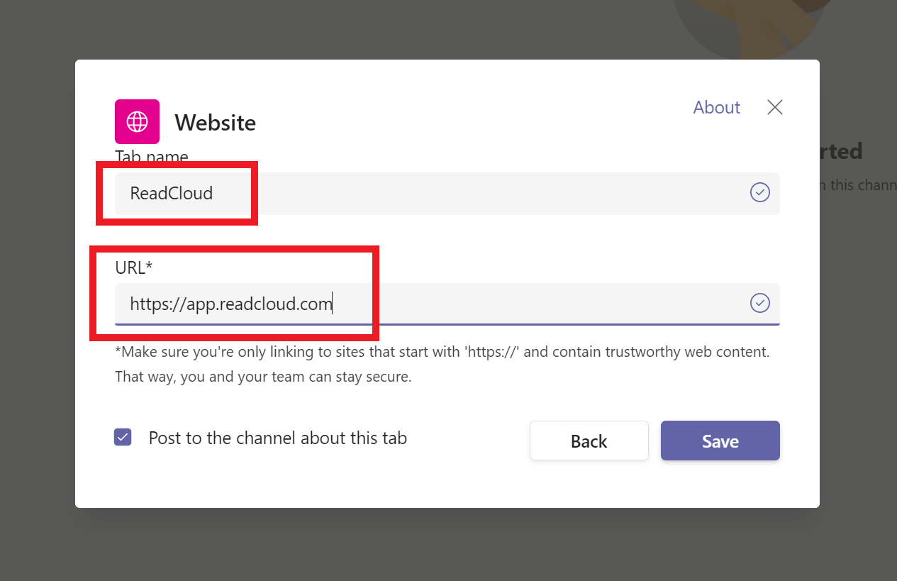 How to use Microsoft Teams with ReadCloud